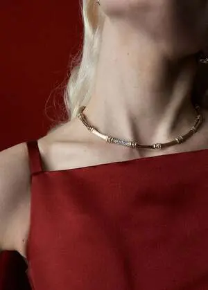 LUCY DELIUS Sciura Pavé Necklace