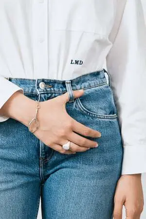 LUCY DELIUS Modern Finish Wishbone Bracelet