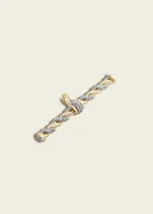 LUCY DELIUS Modern Finish Twisted Rope T-bar Pendant - Yellow