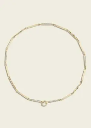 LUCY DELIUS Diamond Mega Muff Necklace - Yellow