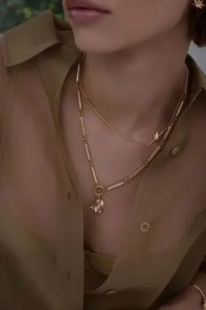 LUCY DELIUS Diamond Mega Muff Necklace