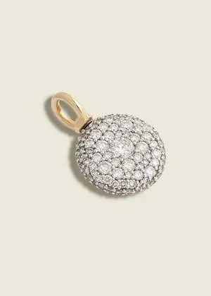 LUCY DELIUS Modern Finish Diamond Pocket Watch Pendant - Yellow