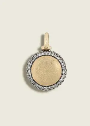 LUCY DELIUS Modern Finish Diamond Pocket Watch Pendant