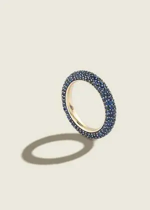 LUCY DELIUS Sapphire Eternity Ring - Blue