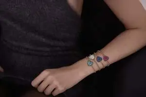 LUCY DELIUS Sapphire Chubby Love Bracelet