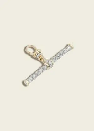 LUCY DELIUS Modern Finish Diamond T-bar Clip Pendant - Yellow