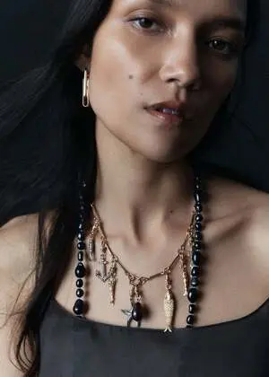 LUCY DELIUS Baroque Pearl Drop Pendant