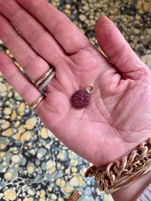 LUCY DELIUS Ruby Pocket Watch Pendant