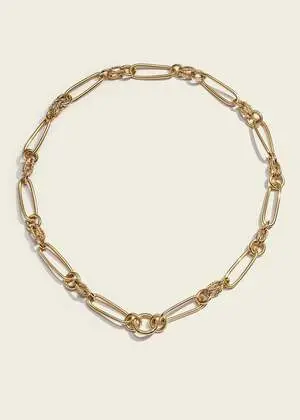 LUCY DELIUS Twisted Link Chain - Yellow