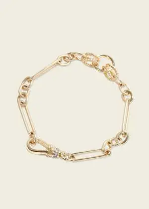 LUCY DELIUS Trombone Link Bracelet - Yellow