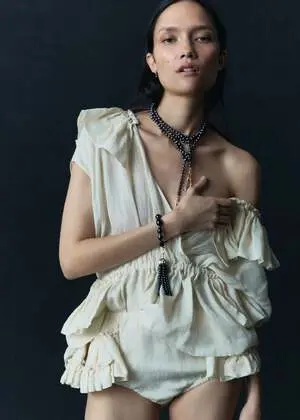 LUCY DELIUS Nyx Baroque Pearl Bracelet