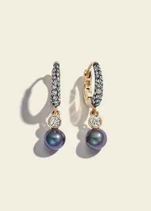 LUCY DELIUS Nyx Droplet Earrings - Grey