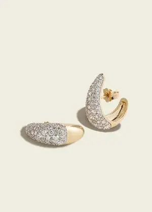 LUCY DELIUS Diamond Crescent Cuffs - White