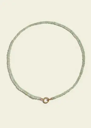 LUCY DELIUS Phrenite Strands Necklace - Green