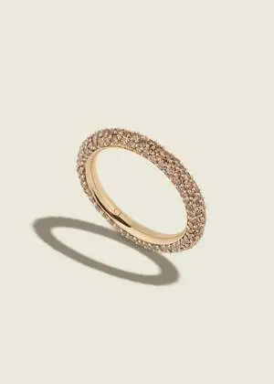 LUCY DELIUS Champagne Diamond Eternity Ring - Brown
