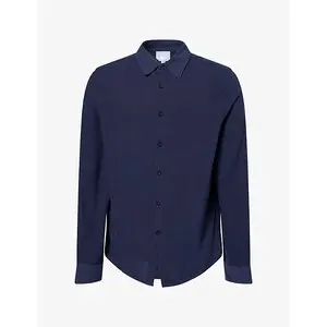 RAITH Cami Classic Linen-blend Shirt - Navy