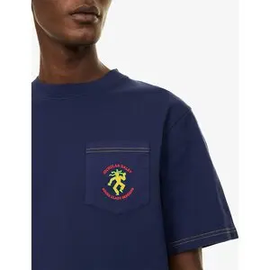 NICHOLAS DALEY Sound Clash Graphic-print Cotton T-shirt