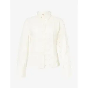 SKALL STUDIO Fauna Floral-embroidered Cotton Shirt - Off White