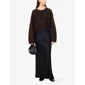 Rails Romina Bias-cut Satin Maxi Skirt