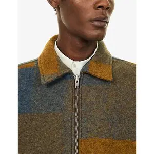 Nn07 Gael Checked Wool-blend Jacket