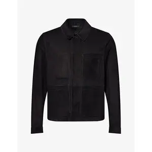 TOM FORD Patch-pocket Suede Chore Jacket - Black