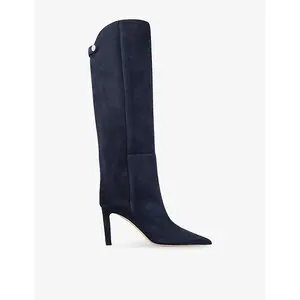 JIMMY CHOO Alizze Kb 85 Knee-high Leather Boots - Marine