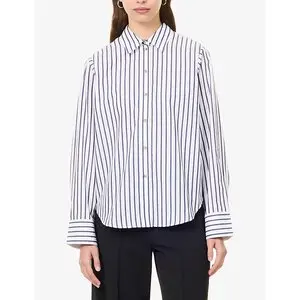 ME+EM Forever Striped Cotton Shirt