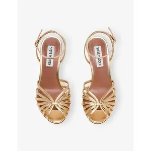 Steve Madden Mizuna Heeled Faux-leather Sandals