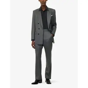 TOM FORD Double-breasted Peak-lapel Wool Suit