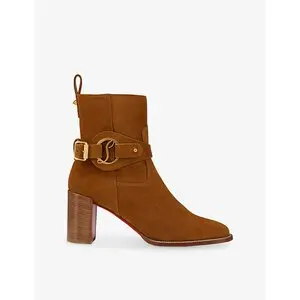 CHRISTIAN LOUBOUTIN Dianouchette 70 Suede Heeled Boots - Toscan
