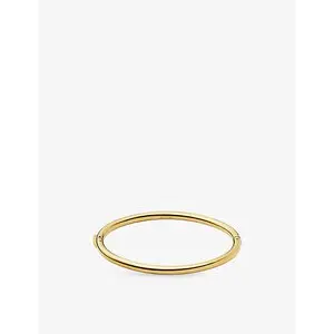 MISSOMA Classic Round Hinged 18ct Gold Pvd Plated Stainless-steel Bangle - Silver