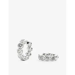MISSOMA Tennis Small Sterling- Plated Brass Hoop Earrings - Silver