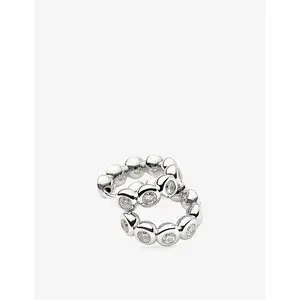 MISSOMA Tennis Sterling-plated Brass Hoop Earrings