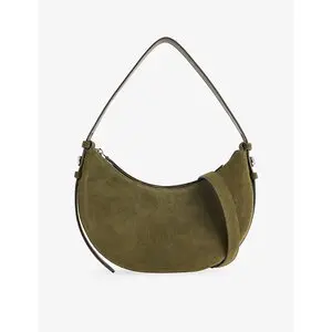 Tory Burch Romy Half Moon Suede Shoulder Bag - Leccio