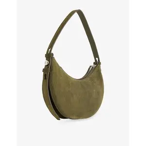 Tory Burch Romy Half Moon Suede Shoulder Bag