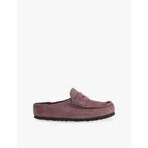 BIRKENSTOCK Naples Wrapped Suede Clogs - Pepper