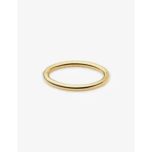 MISSOMA Chunky Round Hinged 18ct Pvd Plated Stainless-steel Bangle - Gold