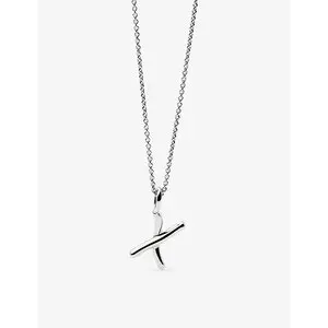 MISSOMA Curly Molten Mini Initial X -plated Necklace - Silver
