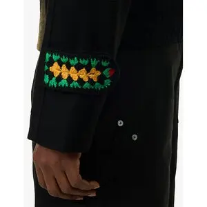 NICHOLAS DALEY Rebel Riot Patchwork Wool Jacket