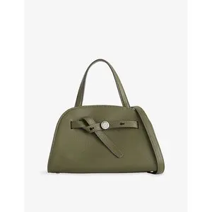 Tory Burch Romy Small Bauletto Leather Handbag - Leccio