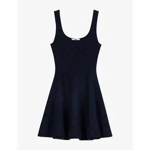 Maje Sequin-embellished Jacquard Woven Mini Dress