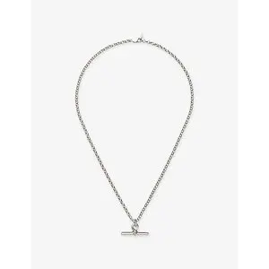 MISSOMA Chunky T Bar Plated Brass Chain Necklace - Silver