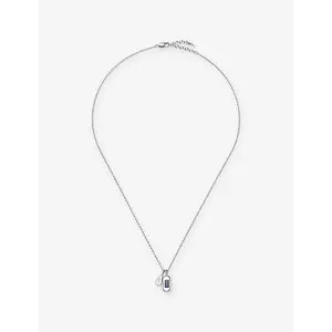 MISSOMA Molten Gemstone Bean Sterling -plated Brass Pendant Necklace - Silver
