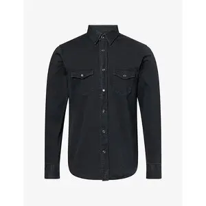TOM FORD Slim-fit Western Denim Shirt - Black