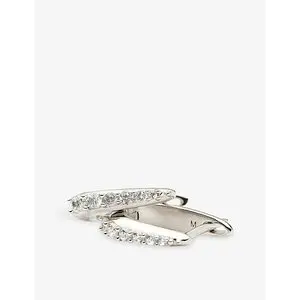 MISSOMA Pavé Claw Sterling- Plated Brass Huggies