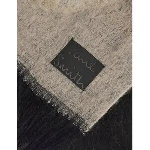 Paul Smith Polka-dot Fringed-trim Wool-blend Scarf