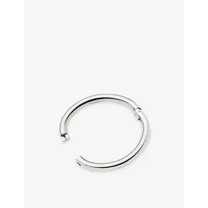 MISSOMA Chunky Round Hinged Platinum-plated Stainless-steel Bangle