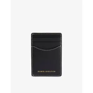 DUKE + DEXTER Skull-print Leather Card Holder