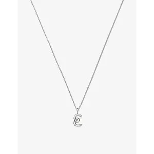 MISSOMA Curly Molten Mini Initial Necklace - Silver