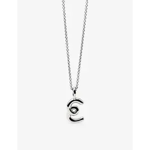 MISSOMA Curly Molten Mini Initial Necklace - Silver